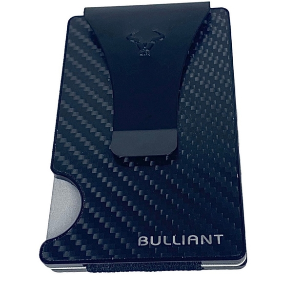 Bulliant | Bags | Bulliant Minimalist Wallet Carbon Fiber Money Clip ...